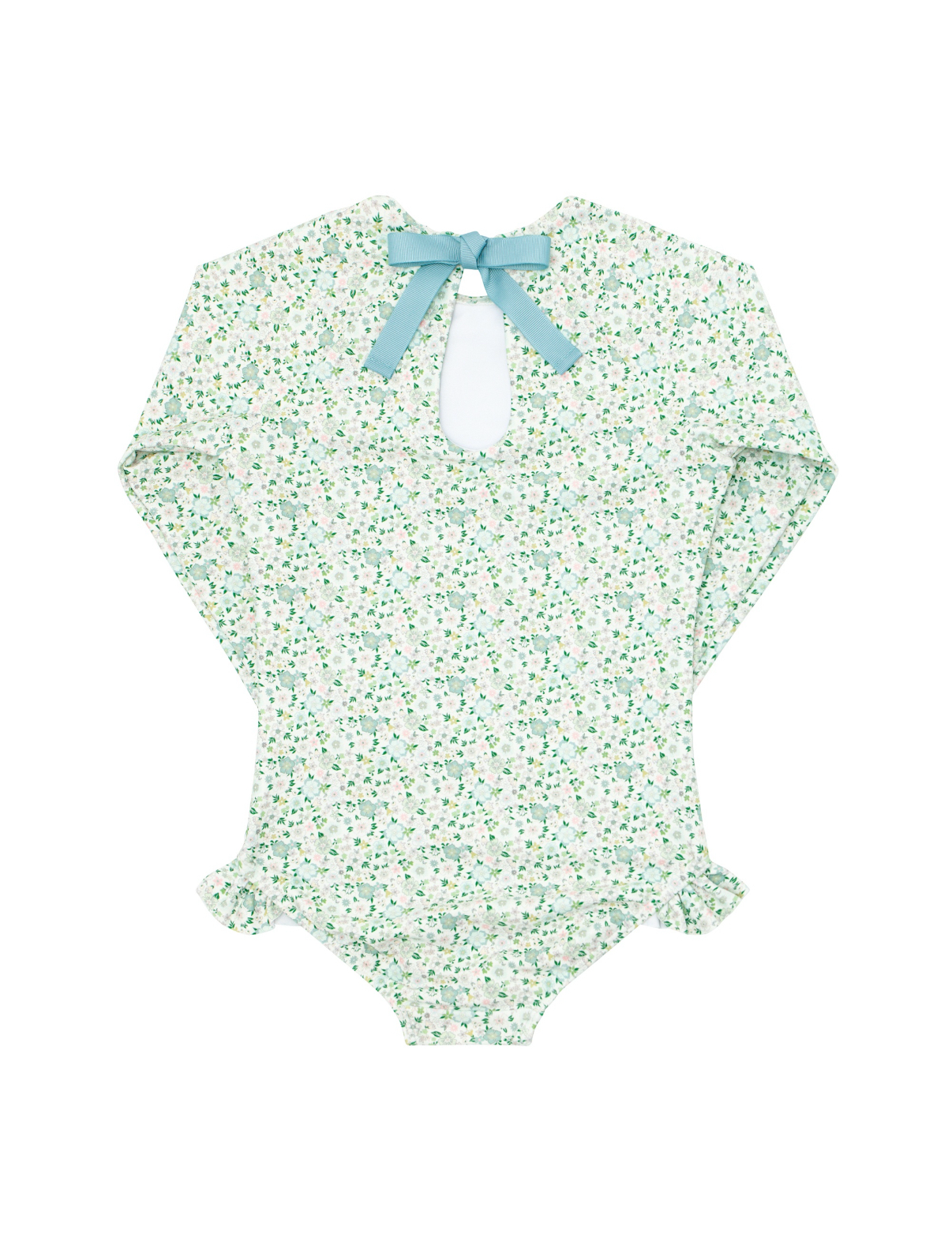 Girls Sea Marsh Floral Rashguard one piece – Mon Chouchou